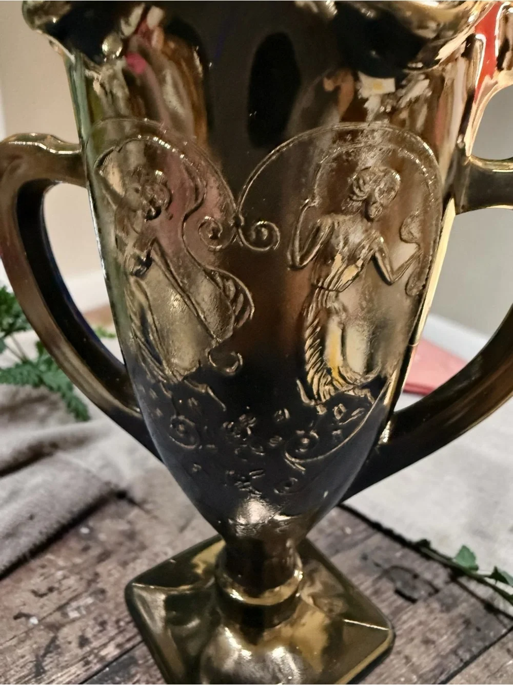 Le Smith | Accents | Art Deco Le Smith Iridescent Black Glass Snake ...